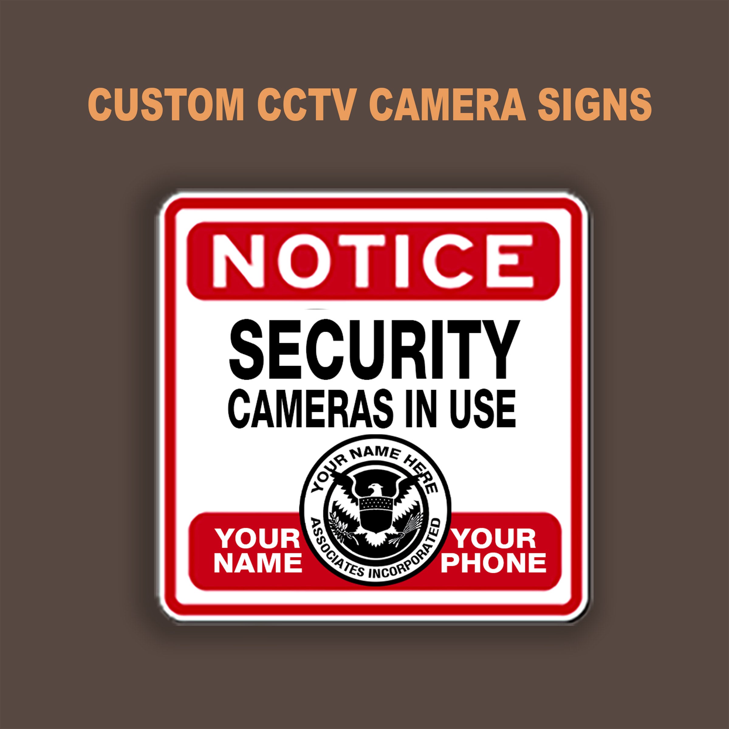 CCTV Signs | Build Any Badge.com